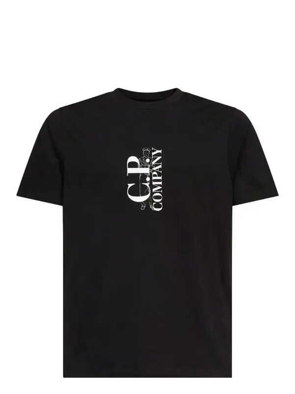 C.P. COMPANY Logo-print T-shirt - Black