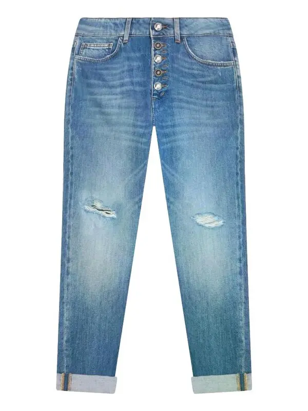DONDUP Ripped Jeans With Button Fastening - Blue
