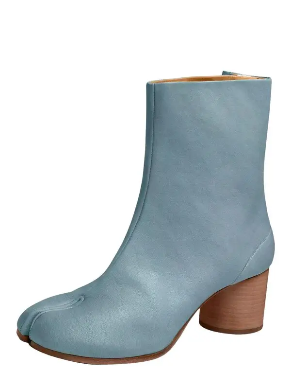 MAISON MARGIELA Tabi Split-toe Cylindrical-heel Boots - Blue