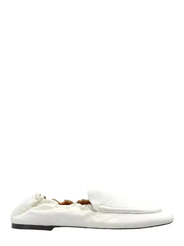 ODISSI Leather Loafers - White