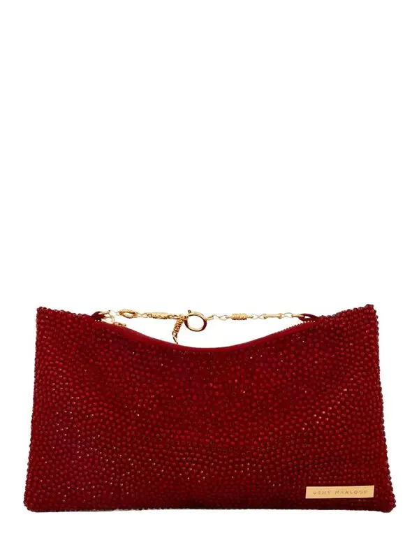 GEMY MAALOUF Crystal-embellished Clutch - Red