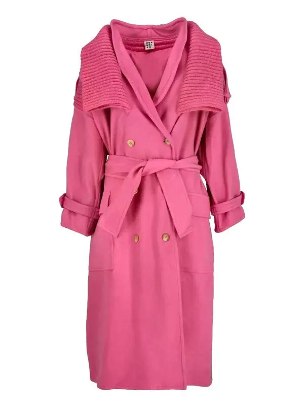 MONDRAIN Belted Coat - Pink
