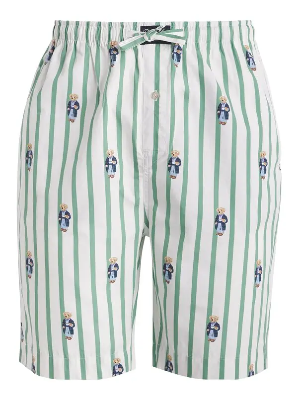 Polo Ralph Lauren Cotton Polo Bear Pyjama Shorts - Green