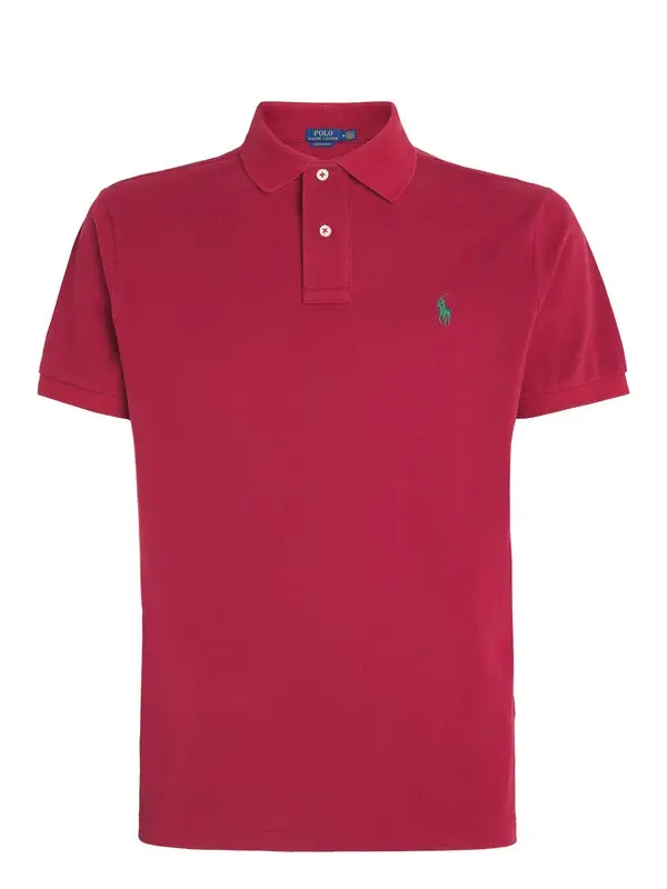 Polo Ralph Lauren Cotton Mesh Custom-fit Polo Shirt - Red