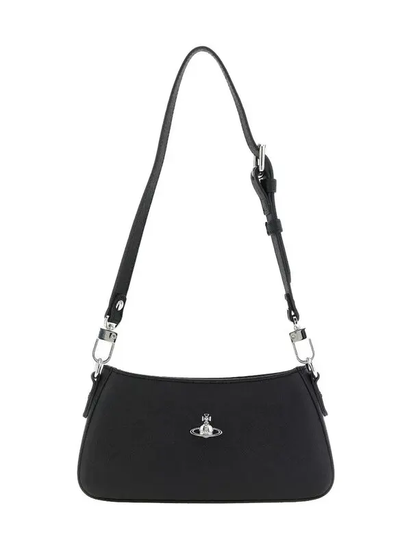 VIVIENNE WESTWOOD Logo-detail Shoulder Bag - Black