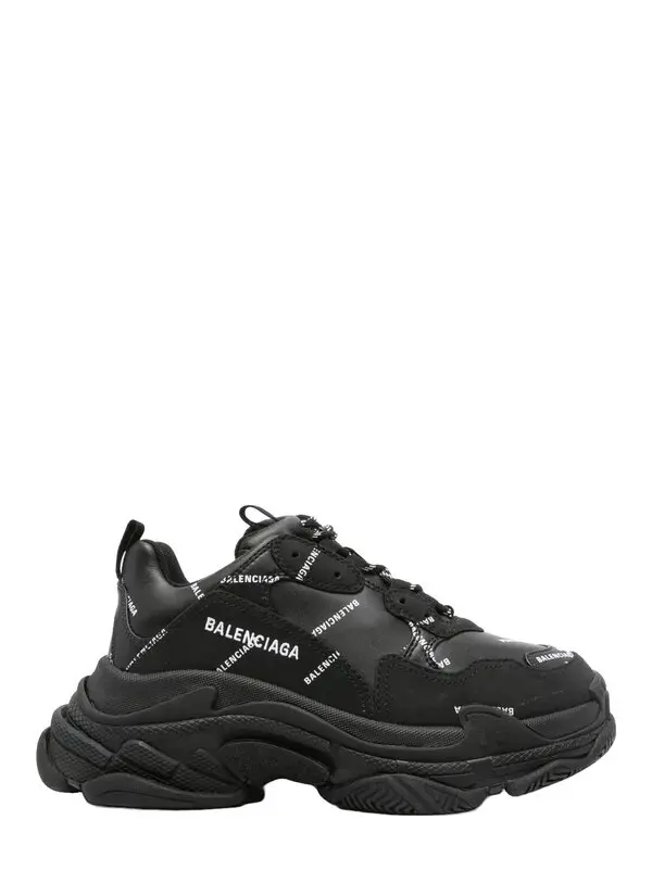Balenciaga Triple S Low-top Sneakers - Black