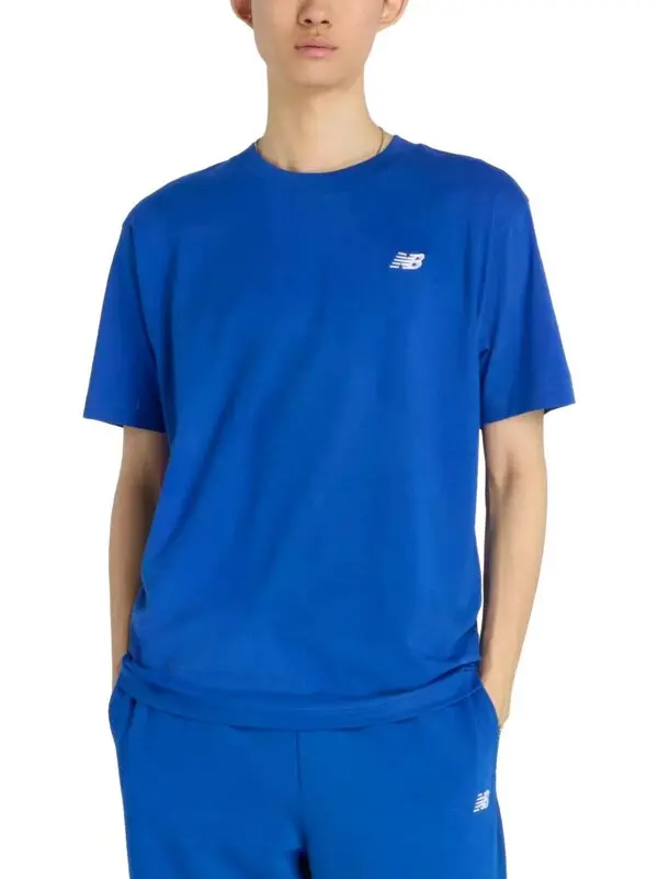 NEW BALANCE Logo-embroidered T-shirt - Blue