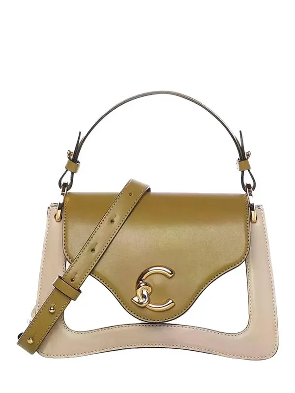 COCCINELLE Two-tone Crossbody Bag - Neutrals