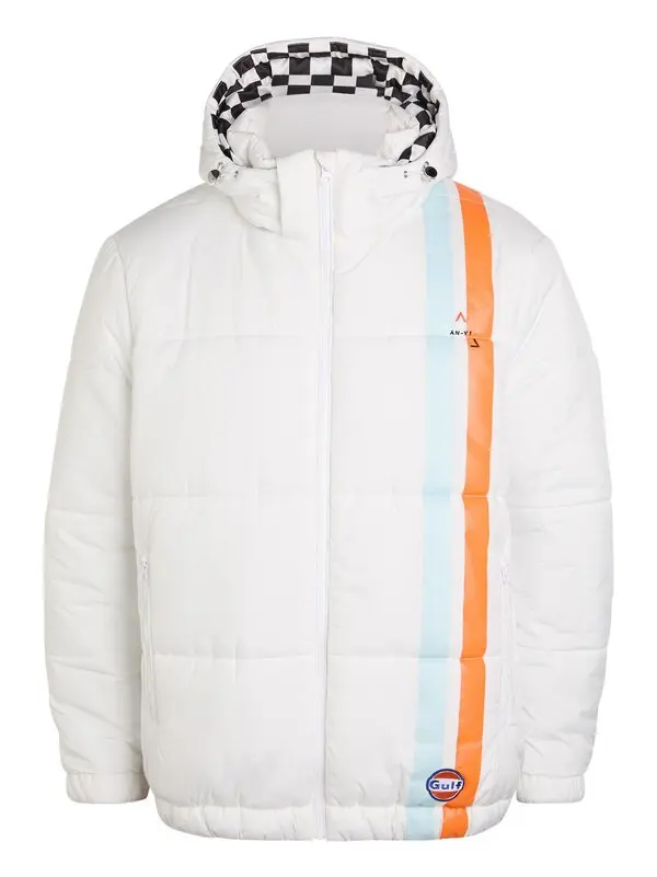 AN-Y1 Padded Hooded Shell Jacket - White