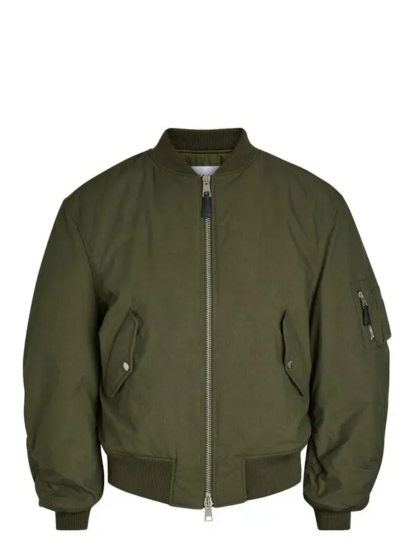 Givenchy Logo-print Cotton-blend Bomber Jacket - Khaki