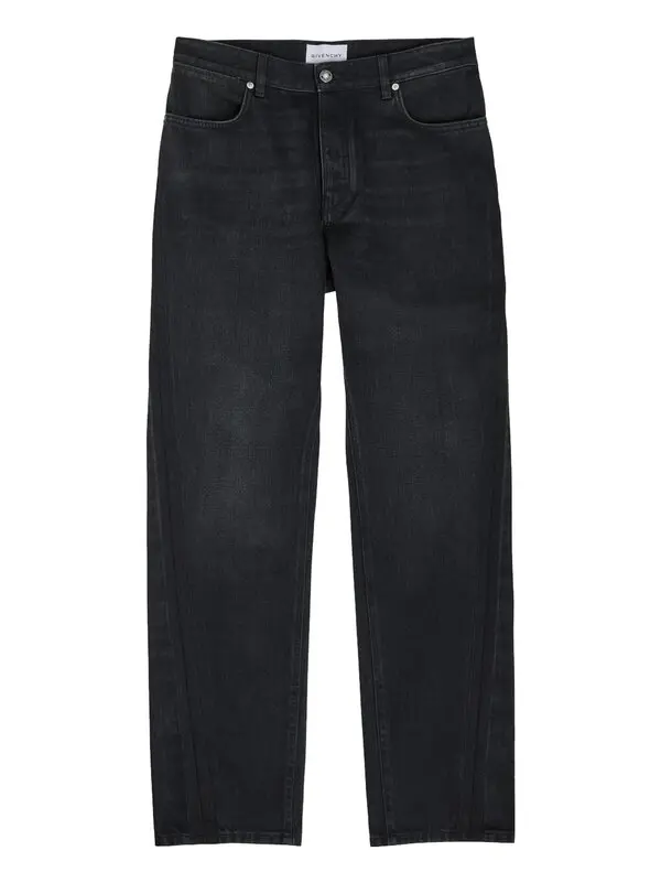 Givenchy Couture Seam Straight-leg Jeans - Black