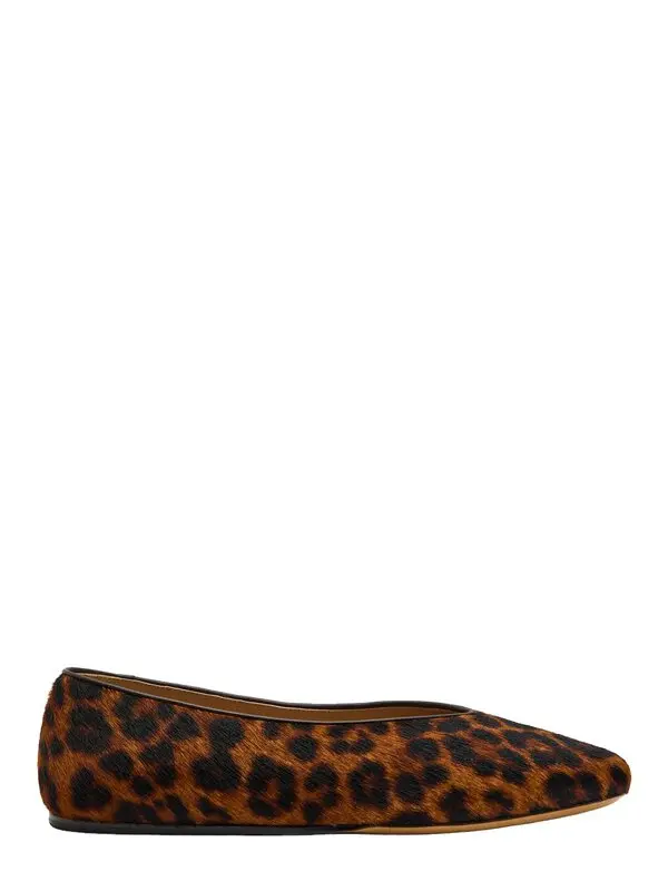 Le Monde Beryl Regency Calf-hair Ballet Flats - Leopard