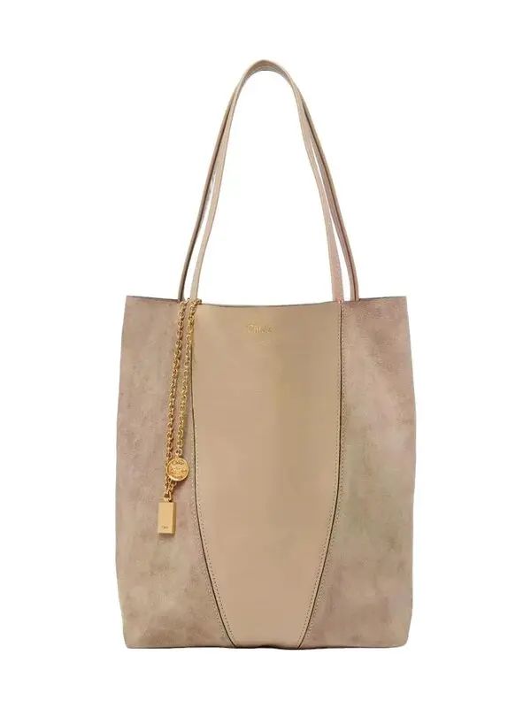 Chloé Paneled Tote Bag - Neutrals