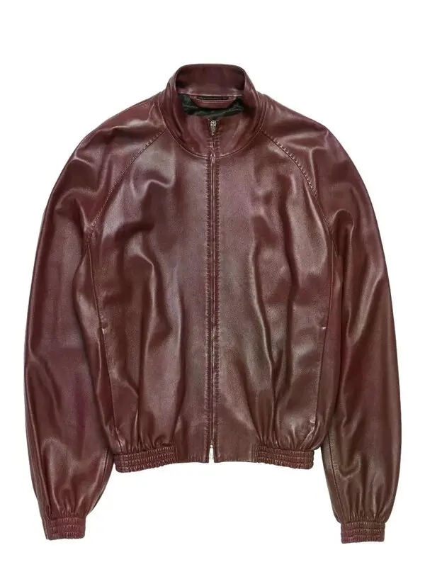 Acne Studios Full-zip Leather Jacket - Brown