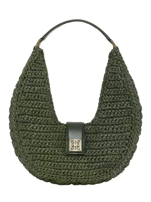 ANINE BING Monogram Lou Tote - Green