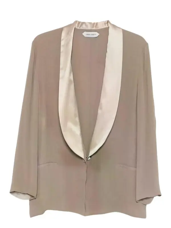 Alberta Ferretti Shawl-lapel Single-button Blazer - Neutrals