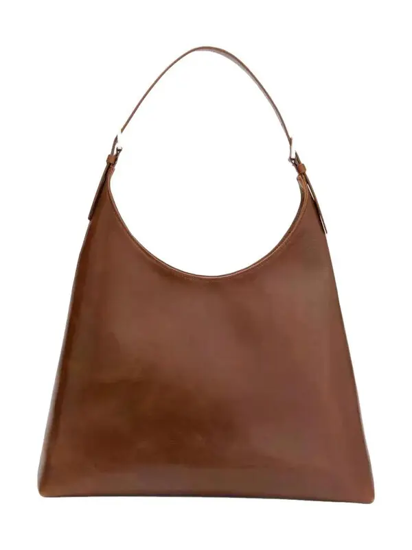 By Far Camryn Leather Shoulder Bag - Brown