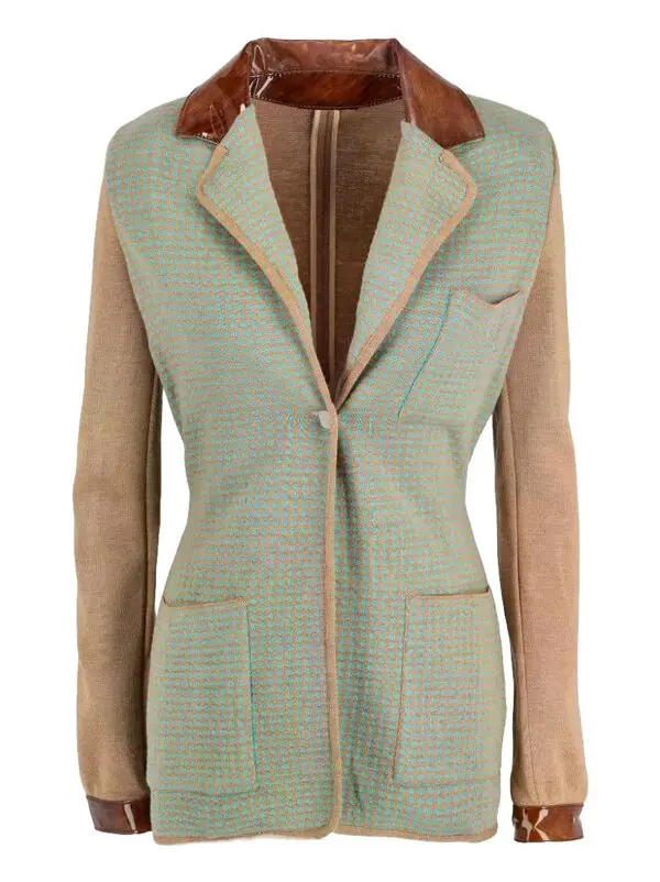 Fendi Wool Buttoned Jacket - Neutrals