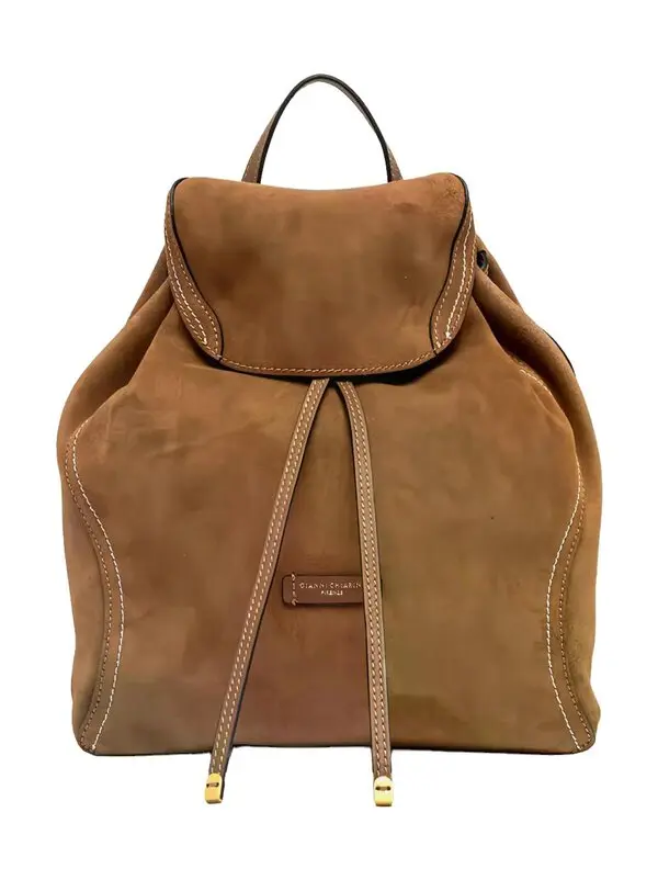 GIANNI CHIARINI Drawstring Rucksack Backpack - Brown