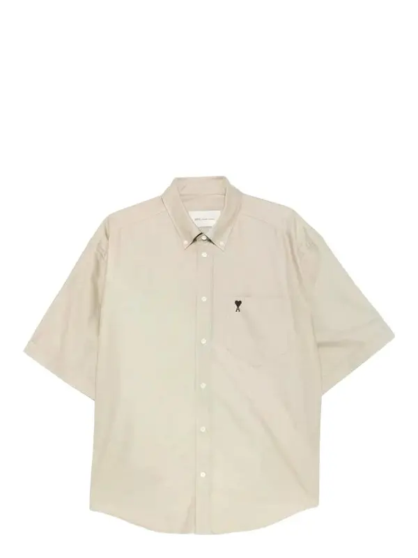 Ami Embroidered Shirt - Neutrals