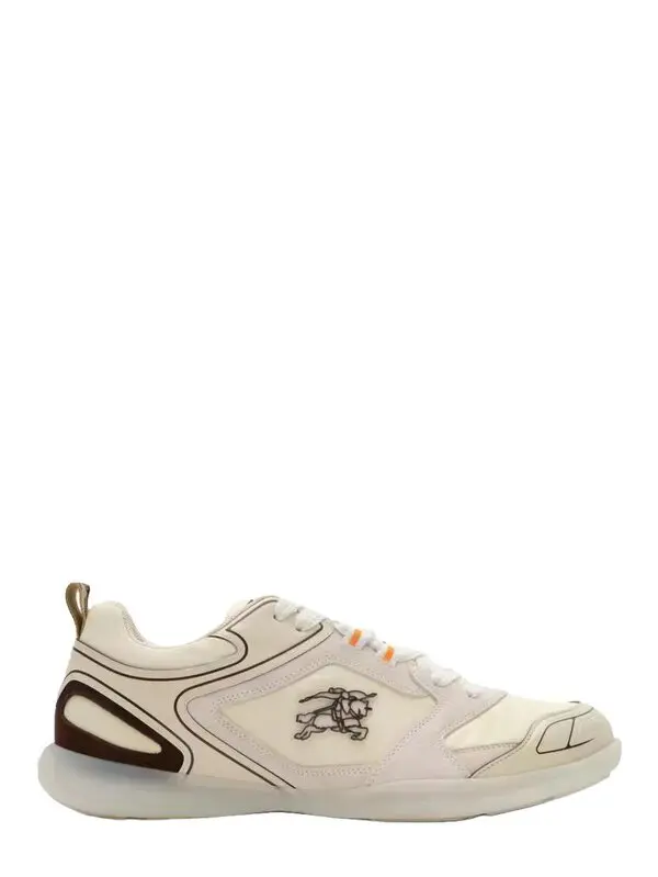 Burberry Equestrian Knight Panelled Trainers - Neutrals