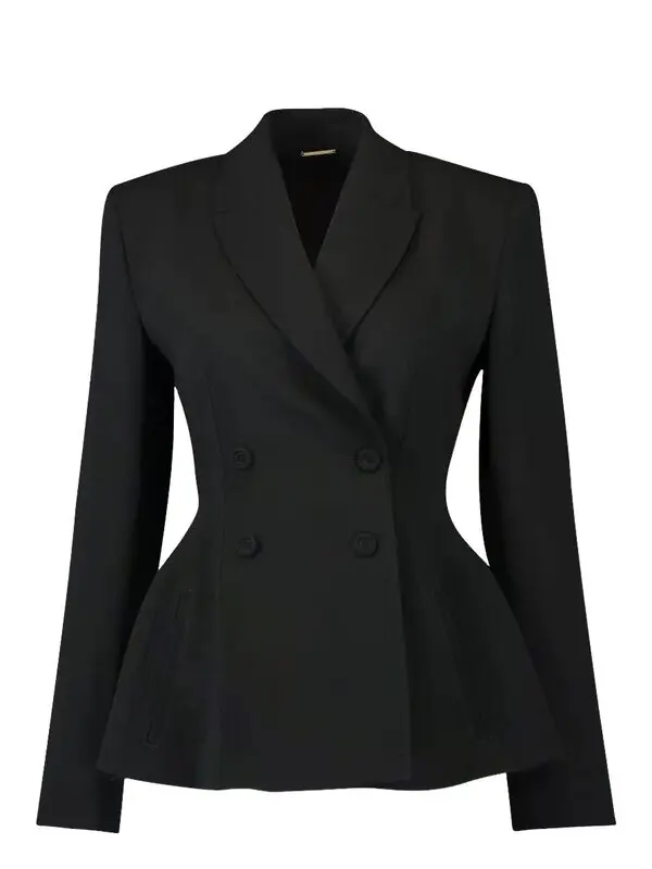 Alexis Helen Double-breasted Blazer - Black