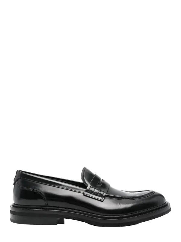 Dolce & Gabbana Brushed Leather Loafers - Black