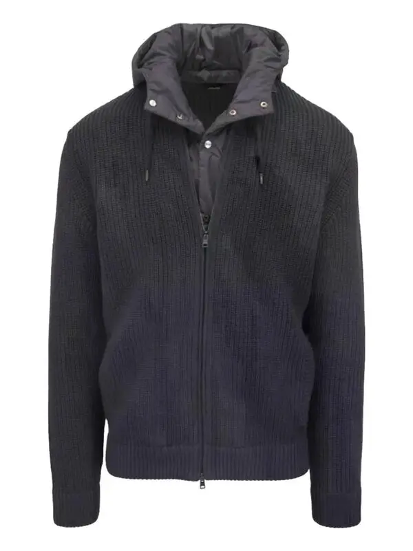 Herno Ribbed Wool Jacket - Grey