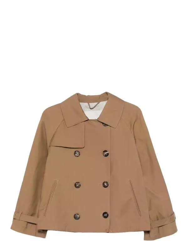 Max Mara Double-breasted Trench Jacket - Brown