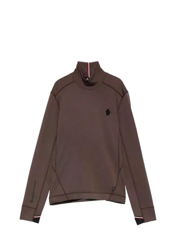 Moncler Logo High-neck Base Layer - Brown
