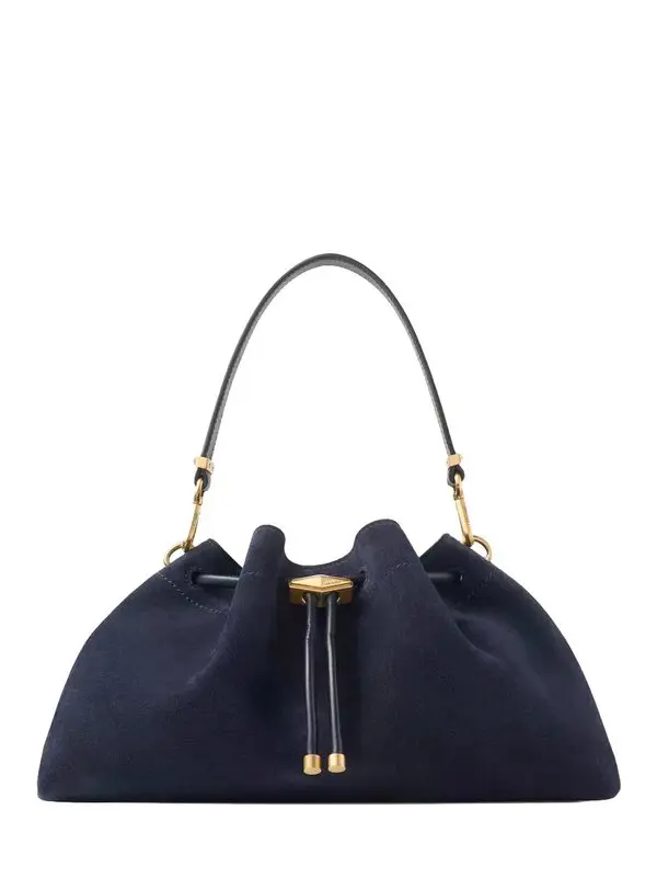 JIMMY CHOO Bon Bon Suede Shoulder Bag - Blue