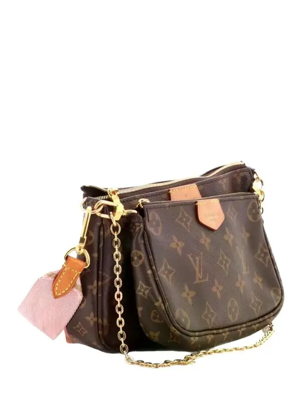 LOUIS VUITTON Multi Pochette Accessoires Monogram Canvas Crossbody Bag - Brown