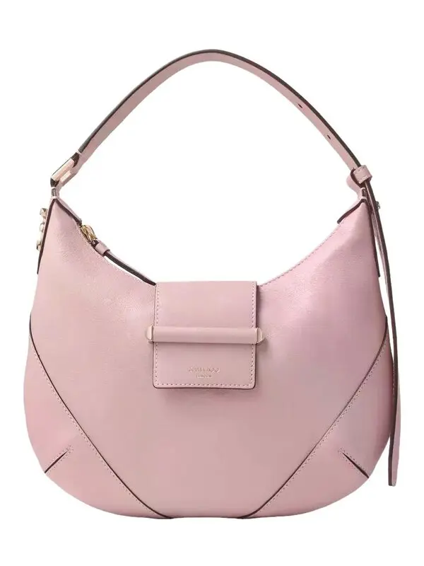JIMMY CHOO Small Bar Logo Shoulder Bag - Pink