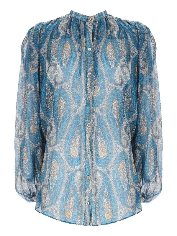 Etro Silk Button-down Shirt - Blue