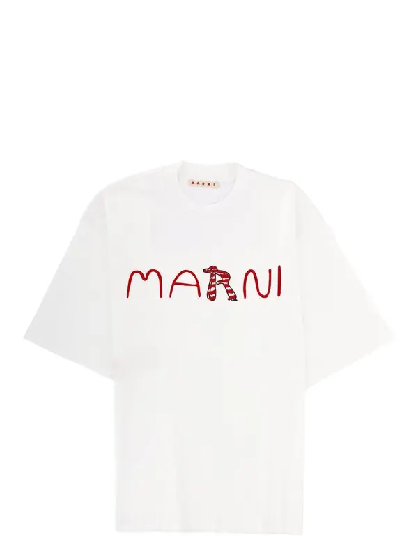 Marni T-shirt With Logo - White