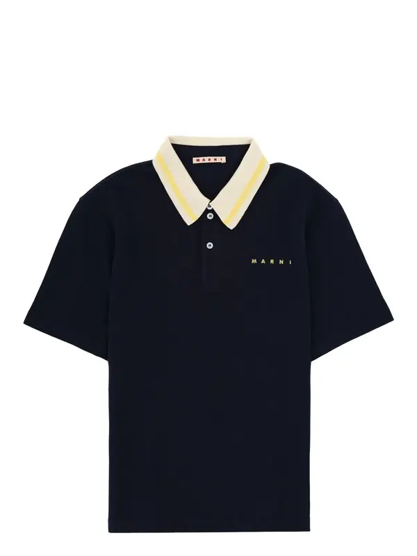 Marni Polo With Logo - Blue