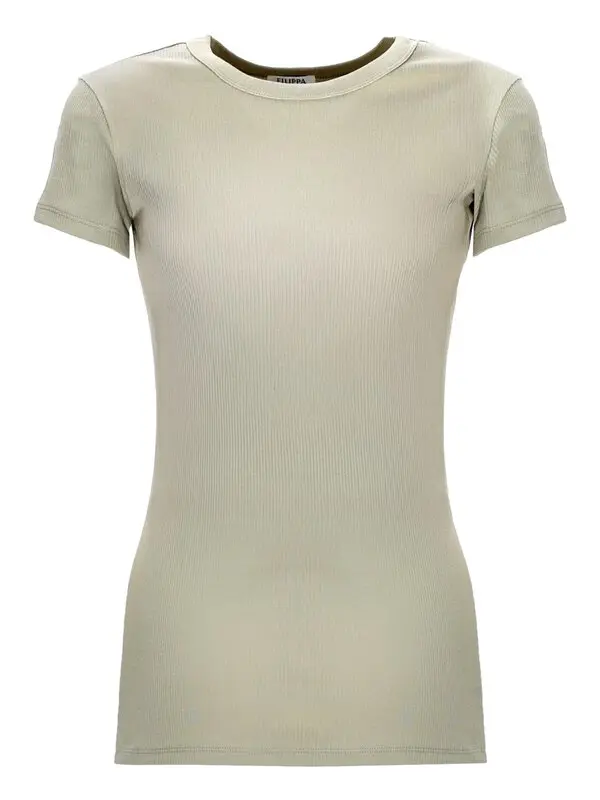 Filippa K Fine Rib T-shirt - Green