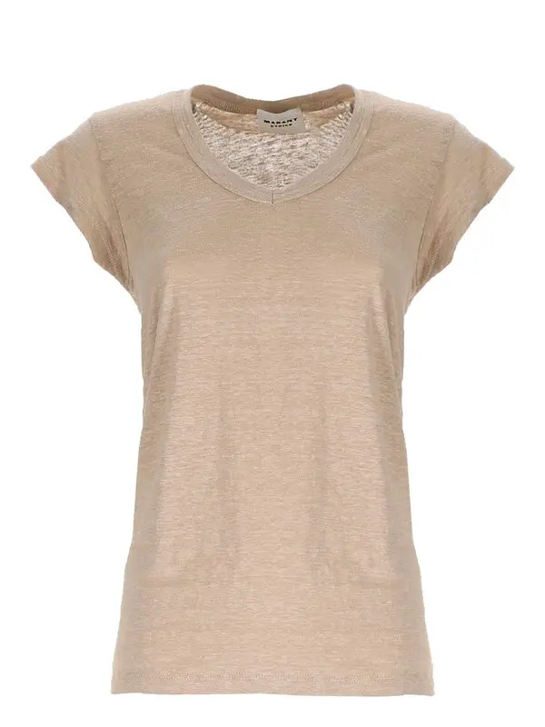 MARANT ETOILE Zankou T-shirt - Beige