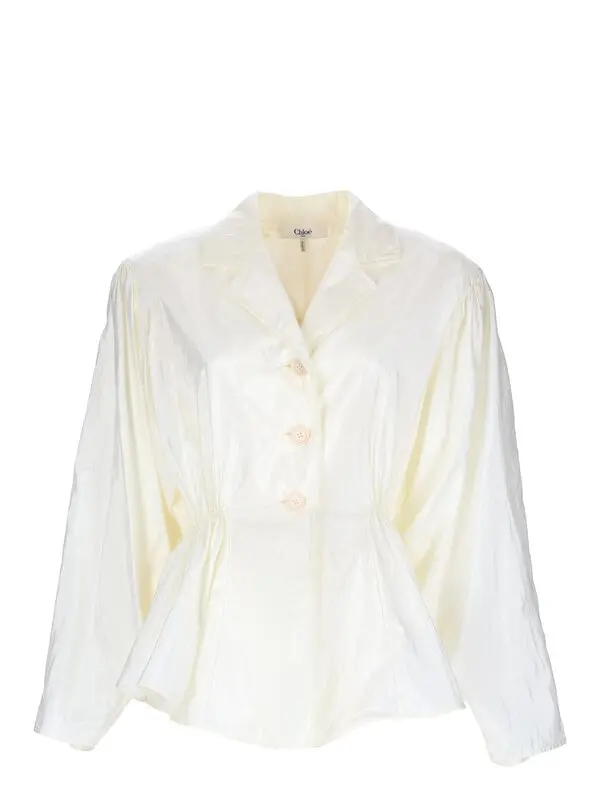 Chloé Silk Blend Top - Ivory