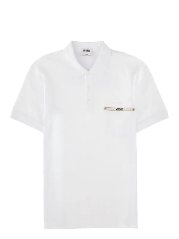 Moschino Polo With Logo - White