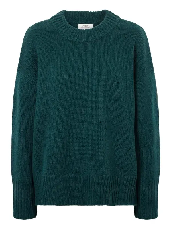 LA LIGNE Marin Wool And Cashmere-blend Sweater - Dark Green