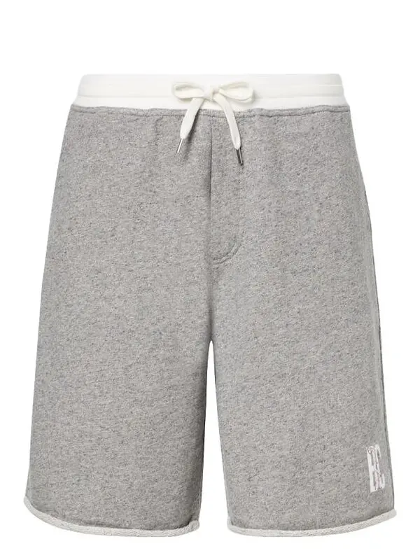 Brunello Cucinelli Cotton And Linen Jersey Shorts - Grey