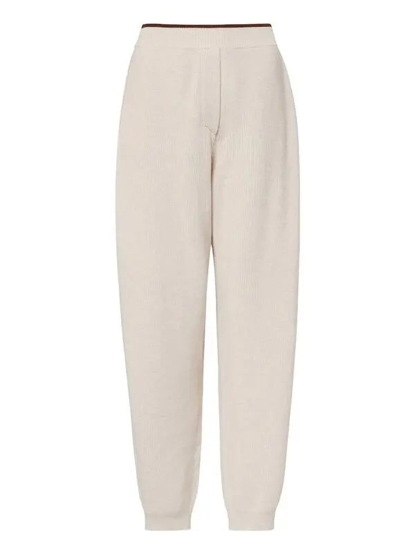 Brunello Cucinelli Cotton Jersey Sweatpants - White