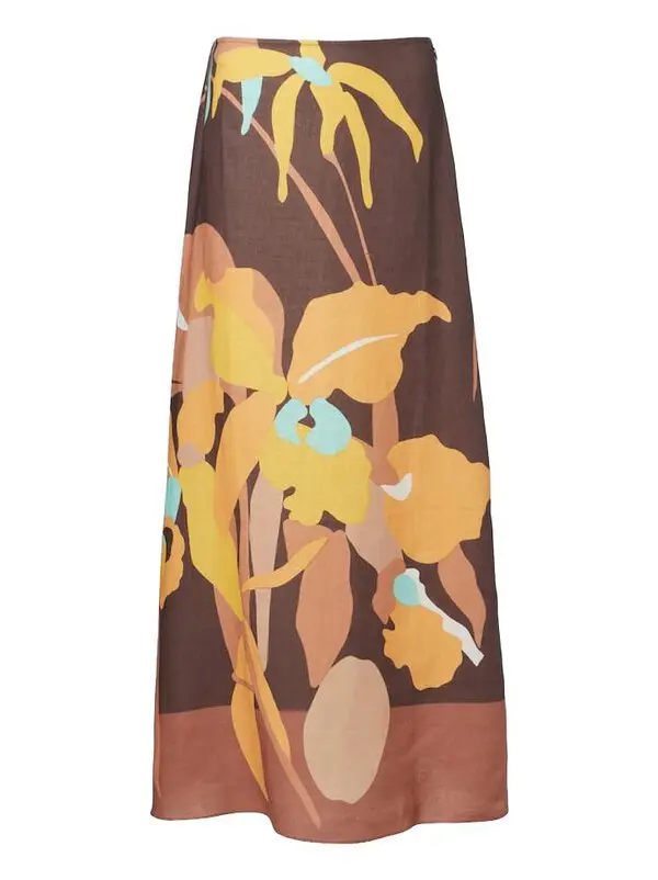 Faithfull The Brand Martina Floral Maxi Skirt - Multicoloured