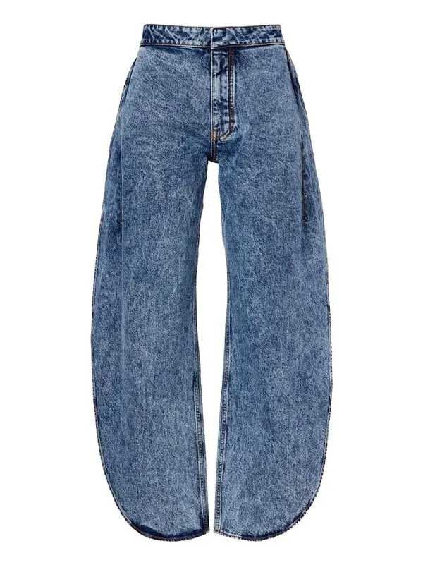 Alaïa Barrel-leg Jeans - Blue