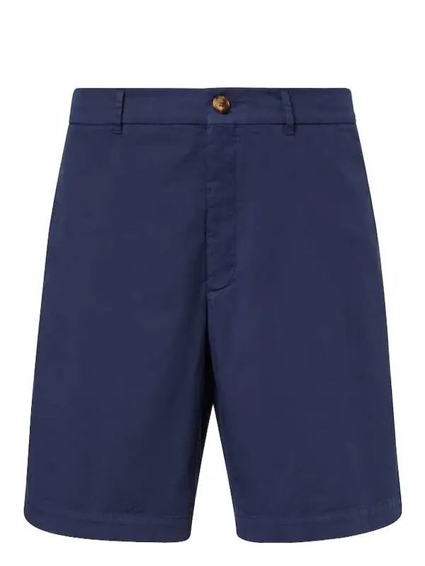 Brunello Cucinelli Cotton-blend Shorts - Blue