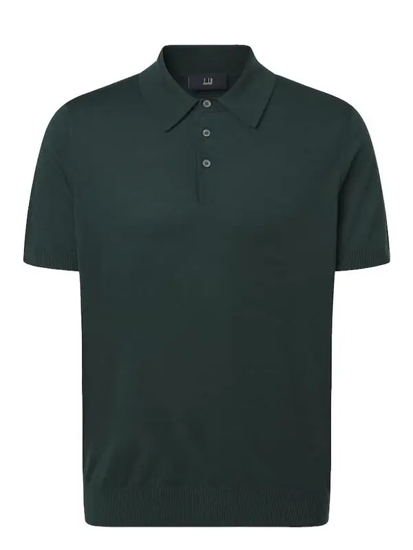 Dunhill Cotton And Silk Polo Shirt - Green