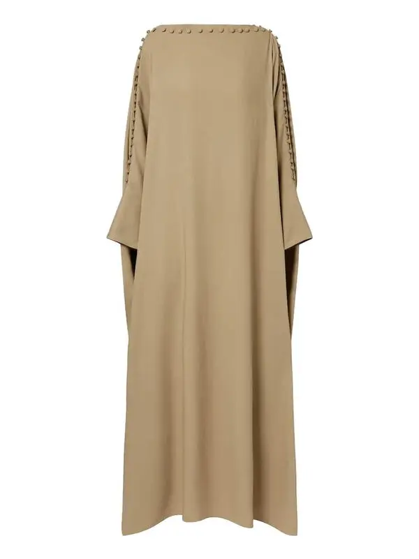 TALLER MARMO Mila Crêpe Kaftan - Beige