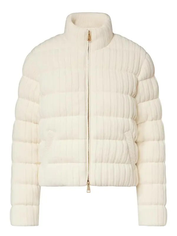 Moncler Wool And Cashmere Down Jacket - White