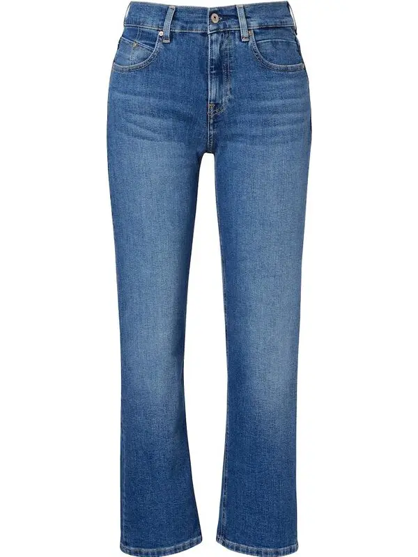 Ag Florence Cropped Straight Jeans - Blue